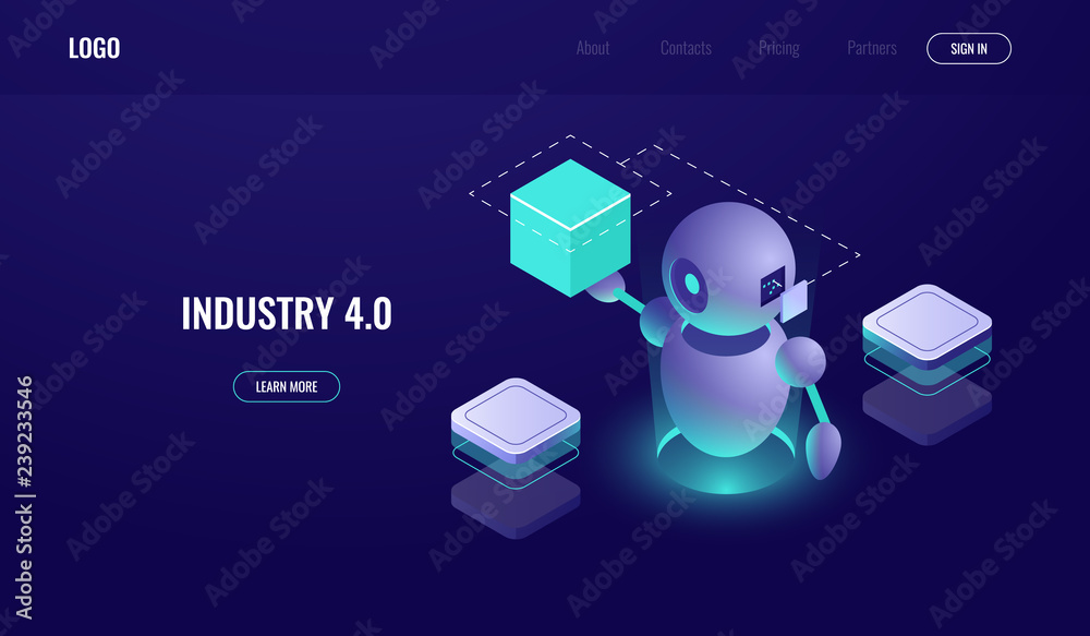 Big data processing, industry 4.0, automatisation process, artificial ...