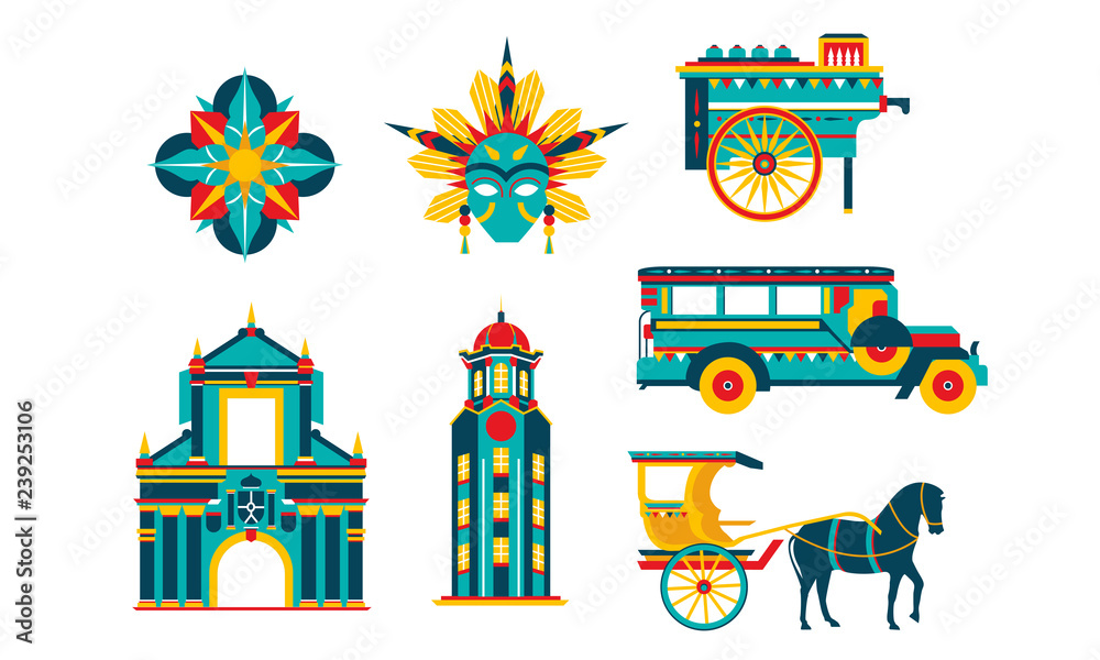 Philippines - Icons Stock Vector | Adobe Stock