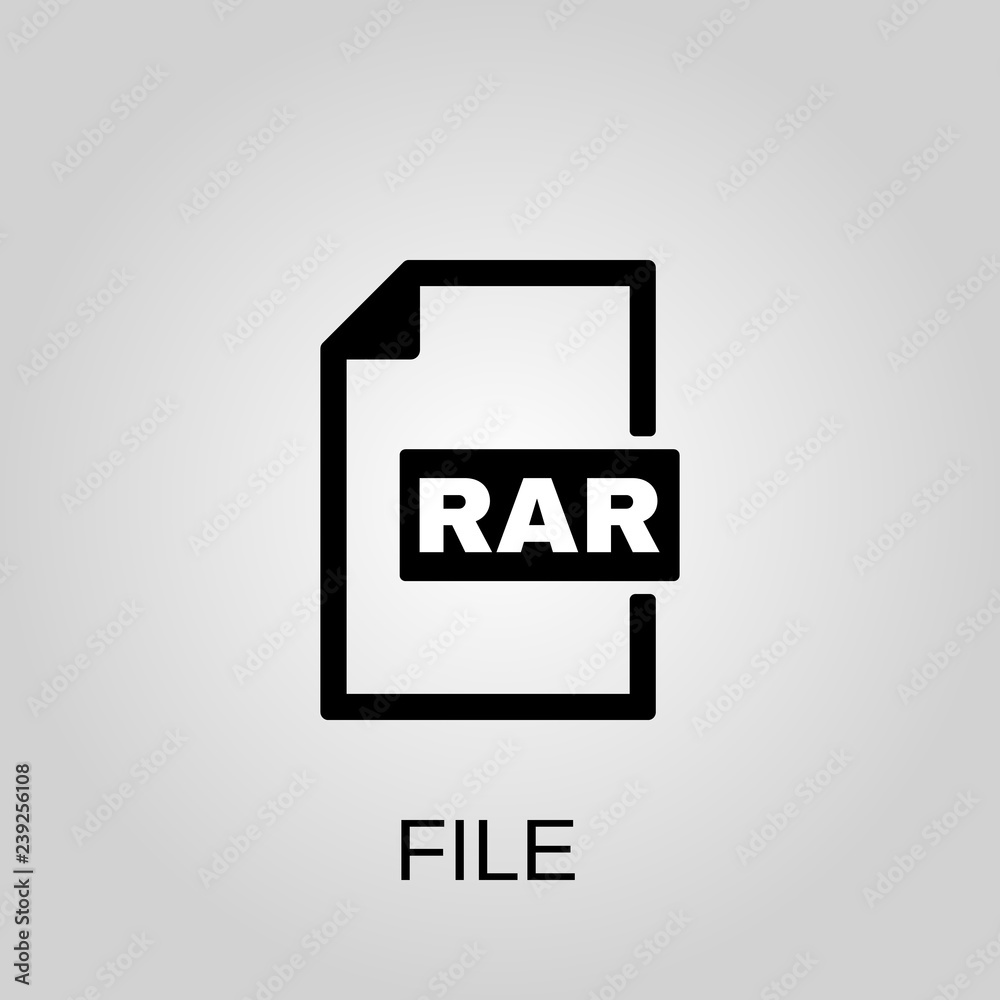 RAR file icon. RAR file concept symbol design. Stock - Vector ...