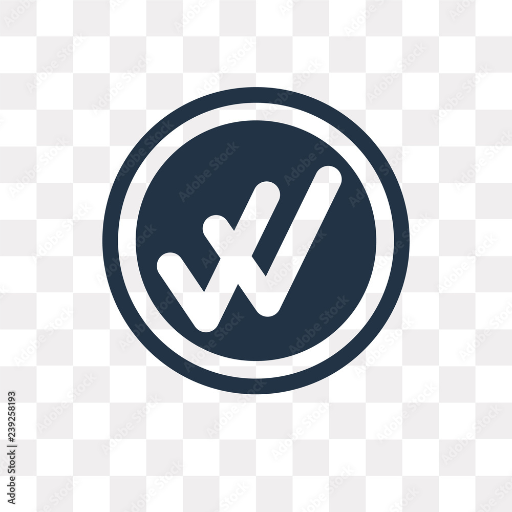 Double Checking vector icon isolated on transparent background, Double ...