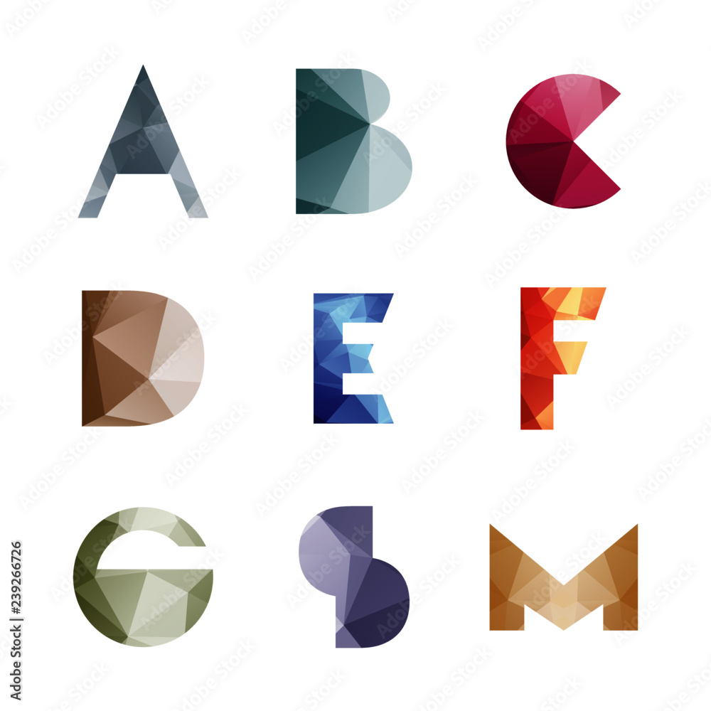 Simple Unique alphabet Icon Symbol Logo For Business Stock Vector ...