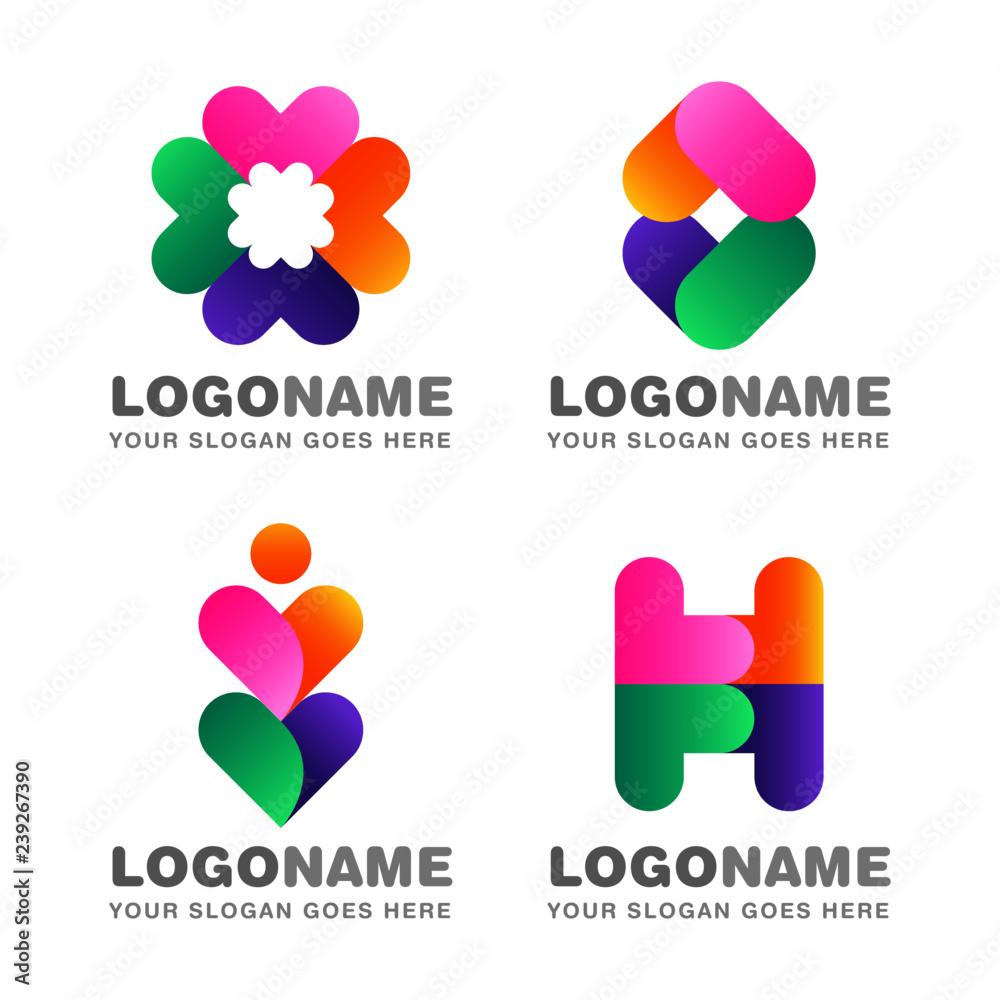 Simple Unique Icon Symbol Logo For Business Stock Vector | Adobe Stock