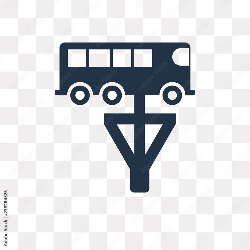 Repairing Bus vector icon isolated on transparent background, Repairing ...