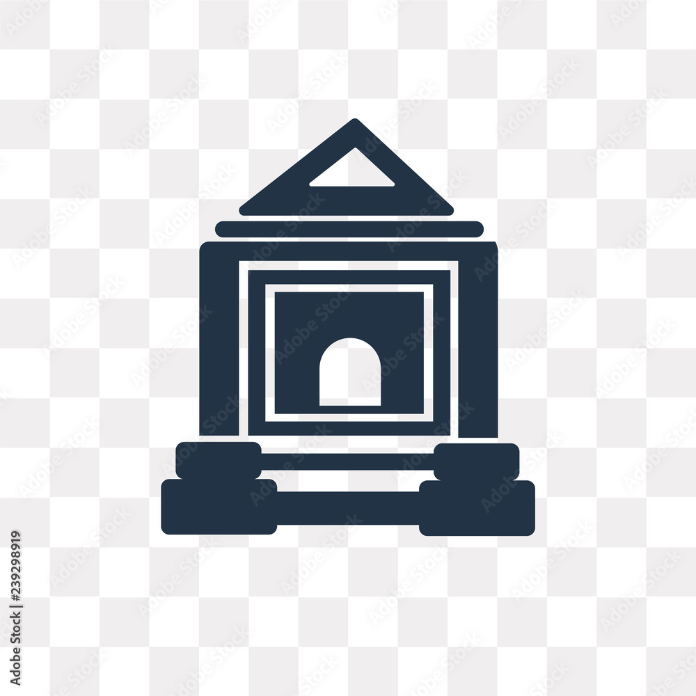 Courthouse vector icon isolated on transparent background, Courthouse ...