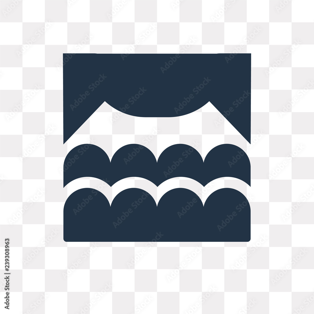 Theater vector icon isolated on transparent background, Theater ...