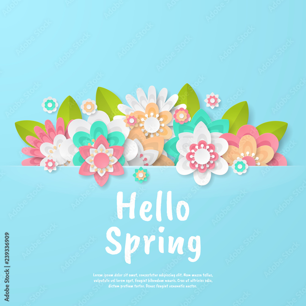Spring background with beautiful colorful flower. Can be used for ...