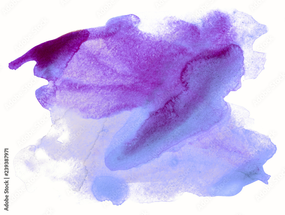 Watercolor stain purple Stock Photo | Adobe Stock