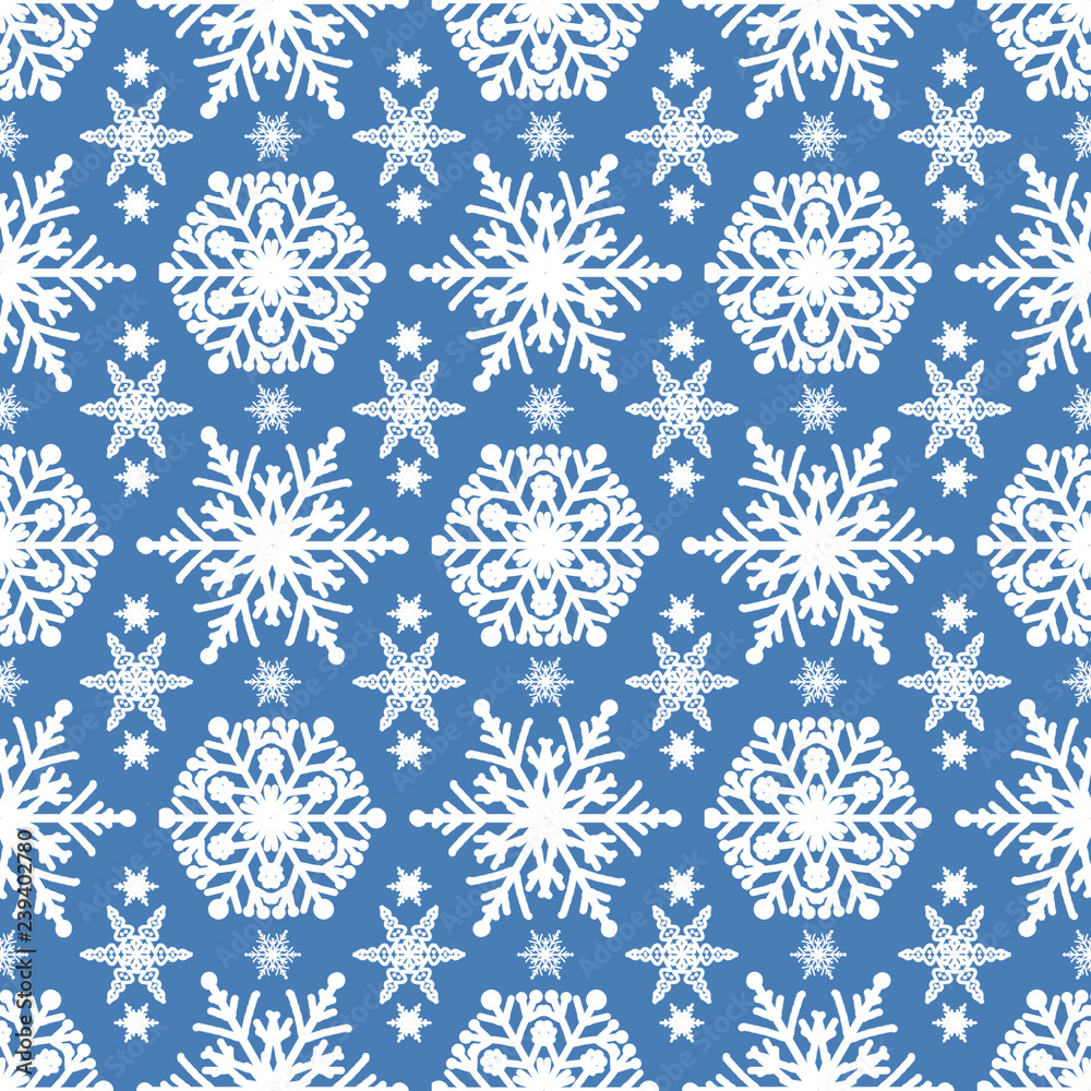 Vintage Snowflake Background