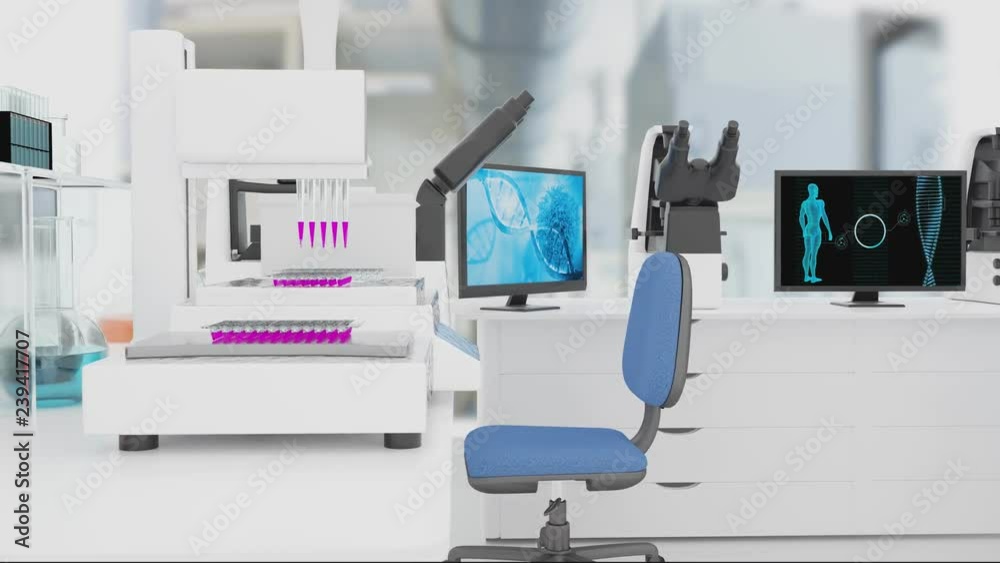 Secure High Level Laboratory Petri Dish with Pincers Examines Them ...