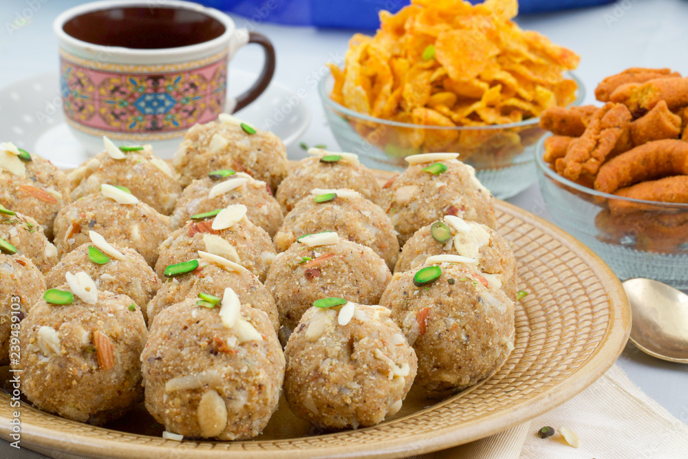 Indian Traditional Sweet Food Urad Dal Laddu Also Know as Laddoo, Ladoo ...