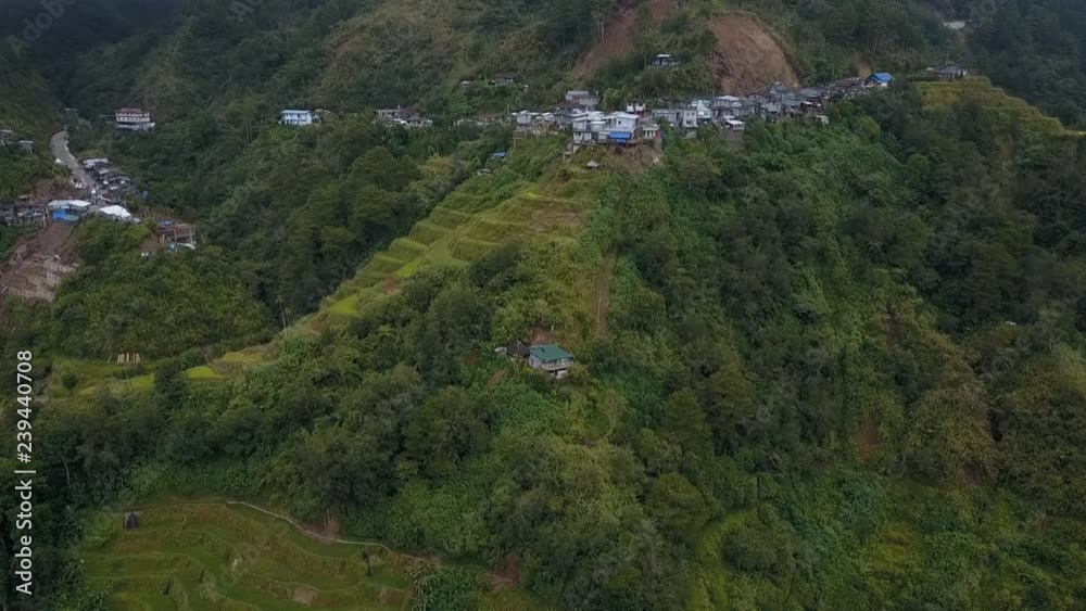 Rice Terraces in Banaue, Philippines. A lot of native Filipinos live ...