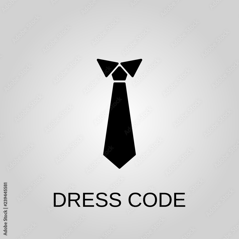 Dress code icon. Tie concept symbol design. Stock - Vector illustration ...