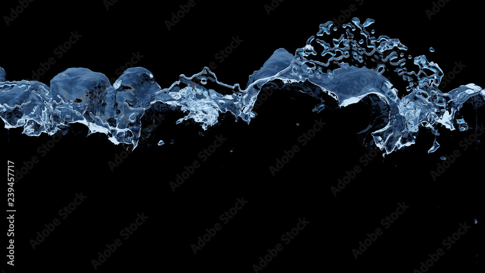 Light Blue Liquid Bubbling all along the middle of the picture Stock ...