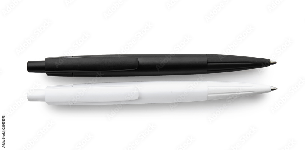 Stylish pens on white background Stock Photo | Adobe Stock