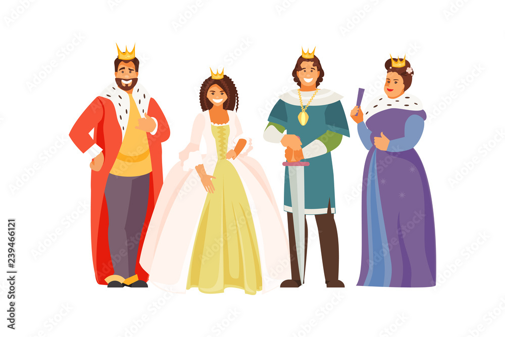 Royal family vector Stock Vector | Adobe Stock