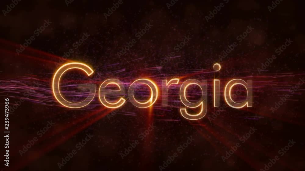 Georgia - country name transition between English and local Language ...