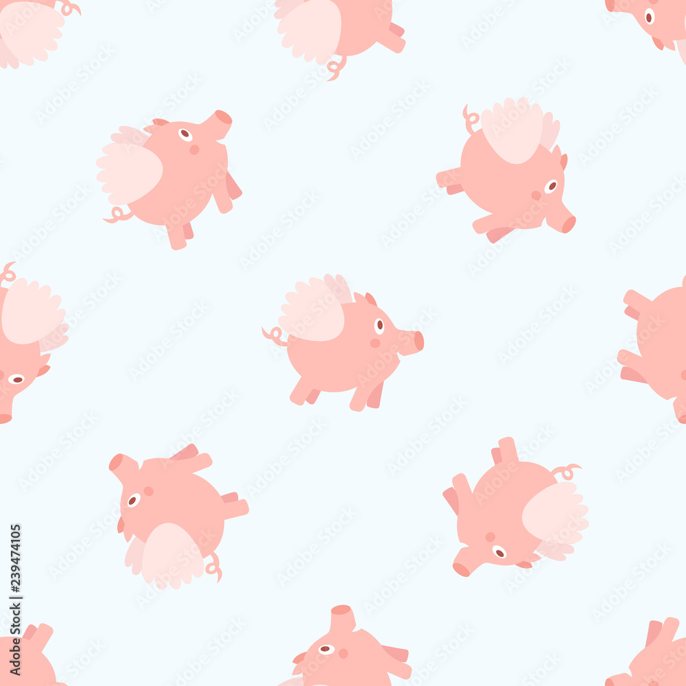 Pig wallpaper background Stock Vector | Adobe Stock