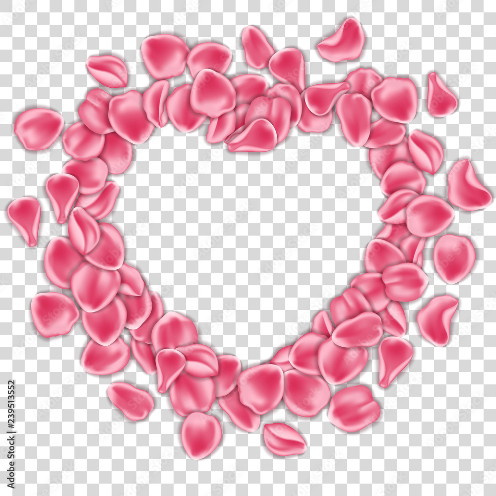 Pink Roses Heart Frame