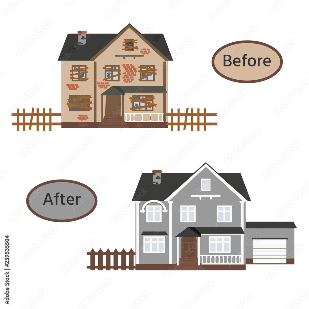Rundown House Clipart
