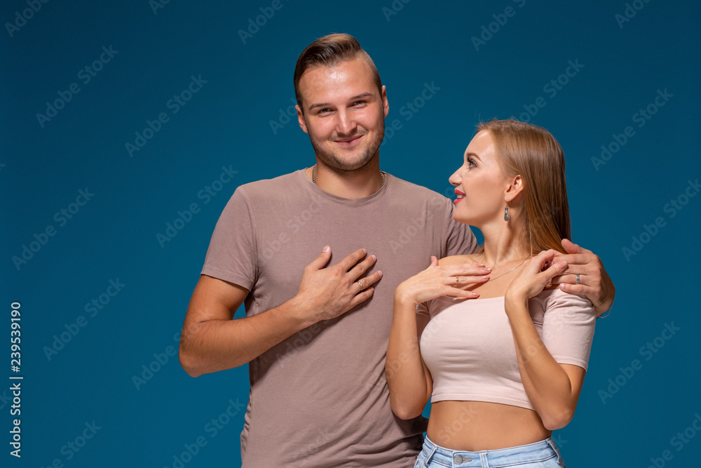 Picture of two friends standing next to each other. They finally ...