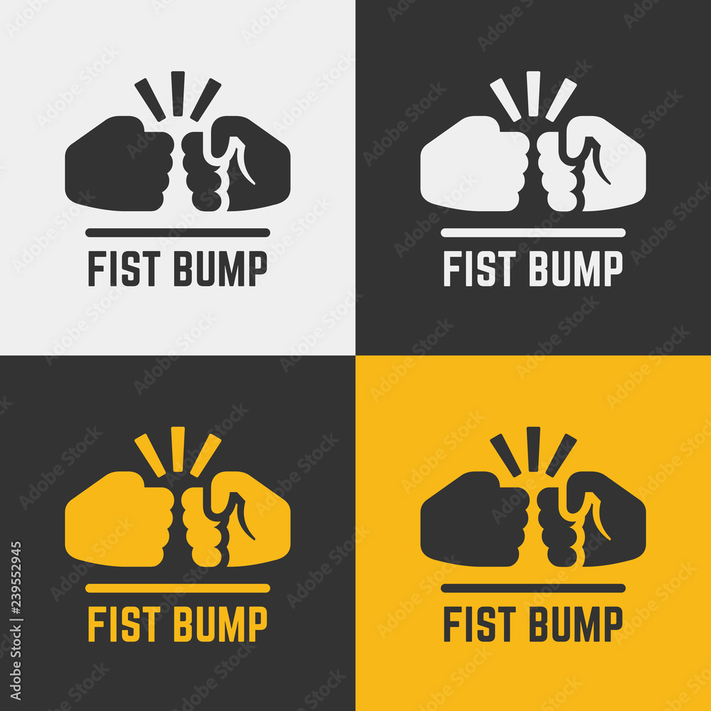 Vector fist bump icon. Stock Vector | Adobe Stock