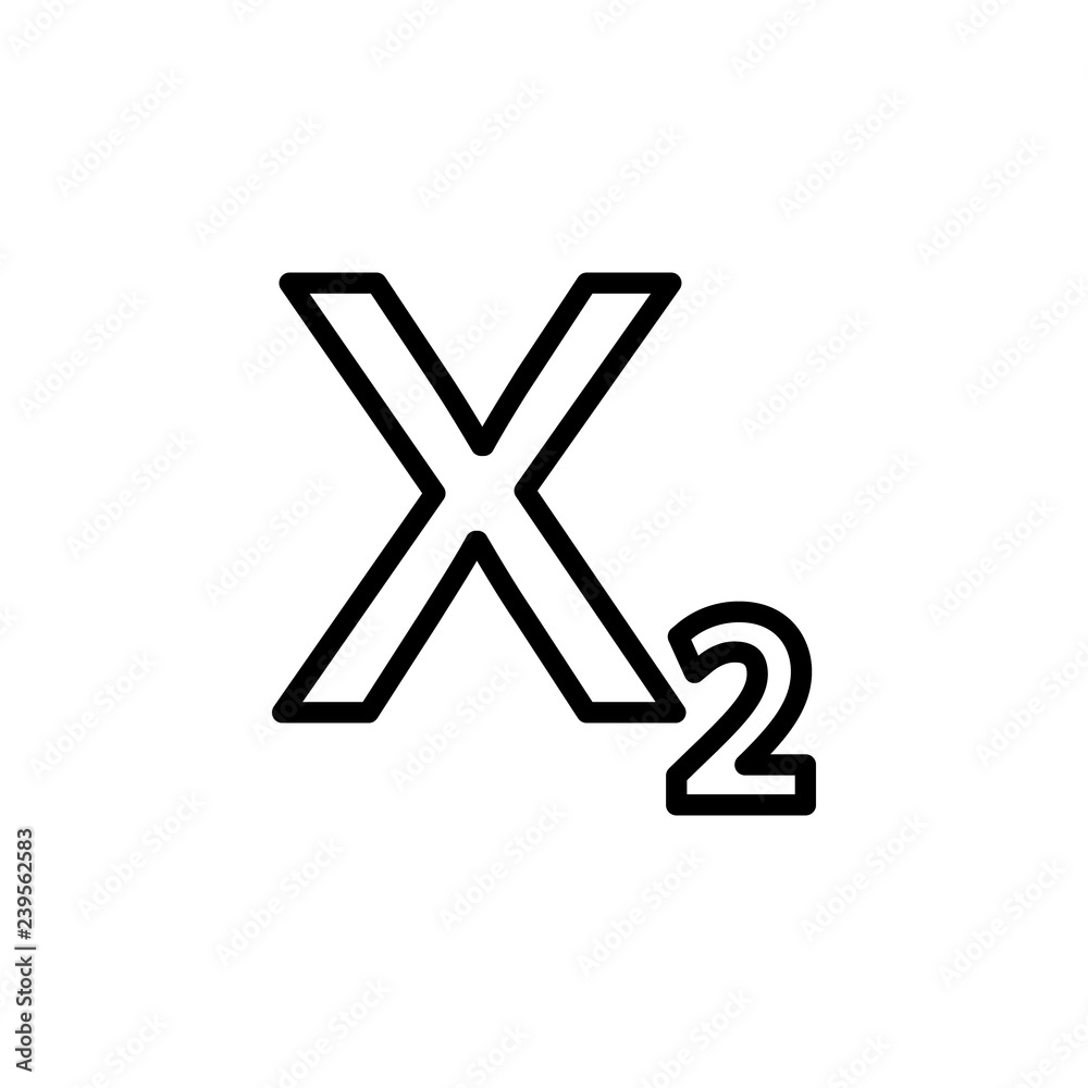 subscript text icon. Can be used for web, logo, mobile app, UI, UX ...