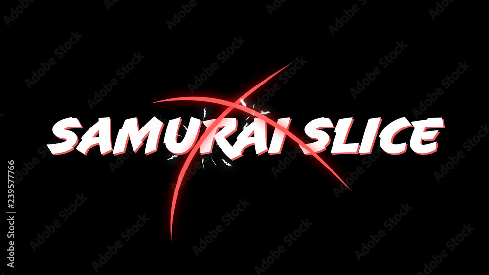Samurai Slice Title Stock Template | Adobe Stock