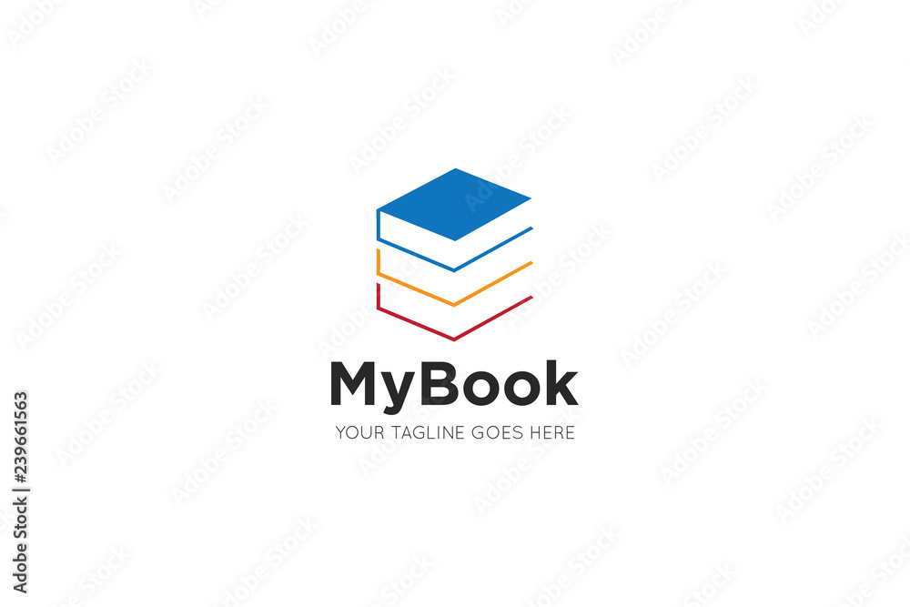 book logo and book icon design template Stock Vector | Adobe Stock
