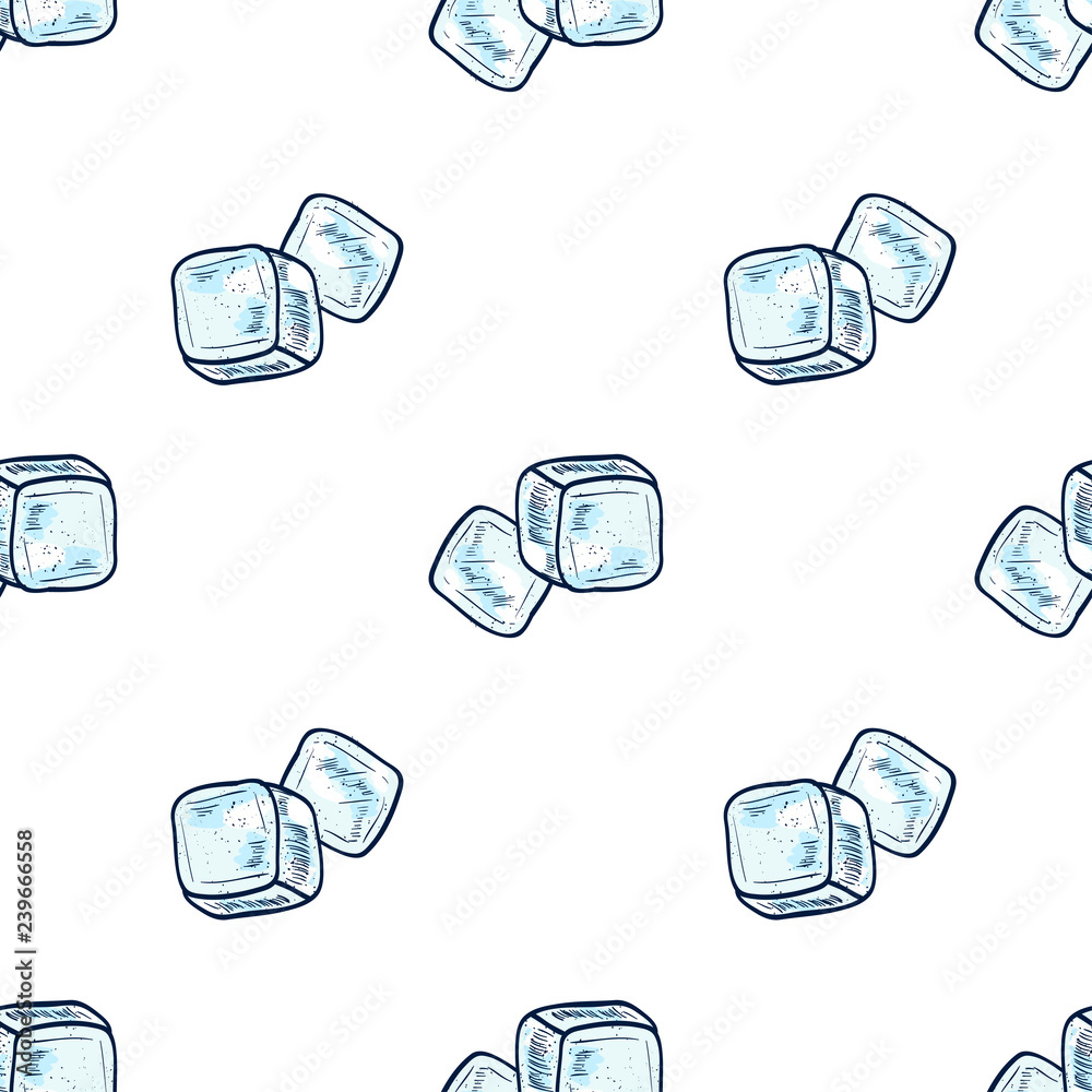 White Ice Cubes Wallpaper