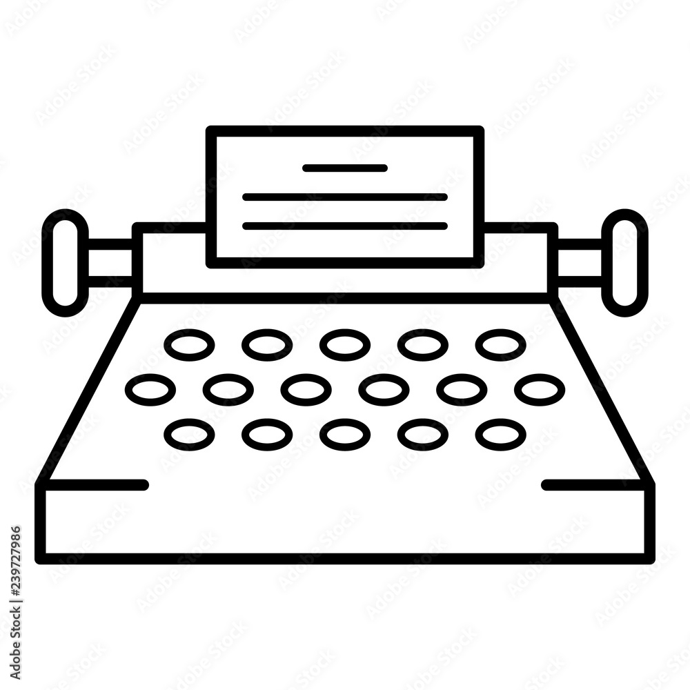 Typewriter Outline