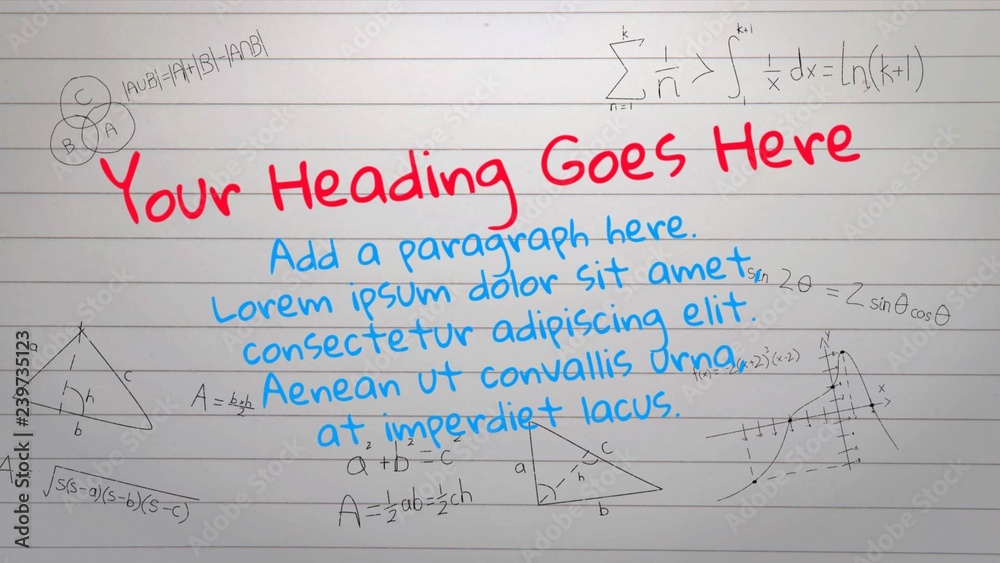 Notebook Titles Stock Template | Adobe Stock