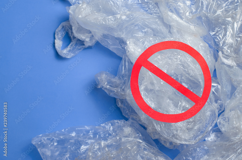 Say No to Plastic Bags, Recycle Concept, Used Plastic Problem Stock ...