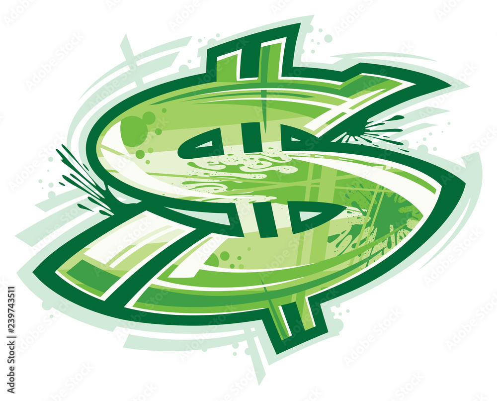 Dollar sign Stock Vector | Adobe Stock