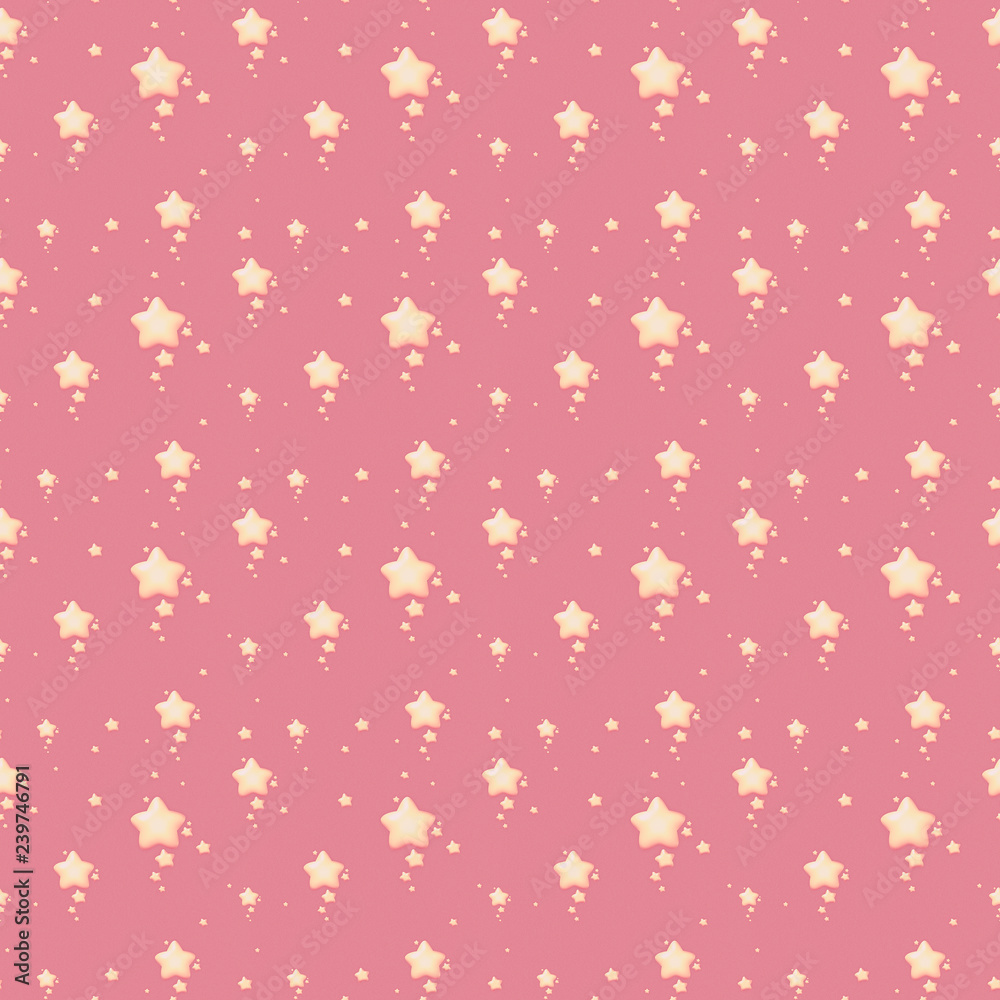 Seamless pink starry background, sparkling stars, pretty stars ...