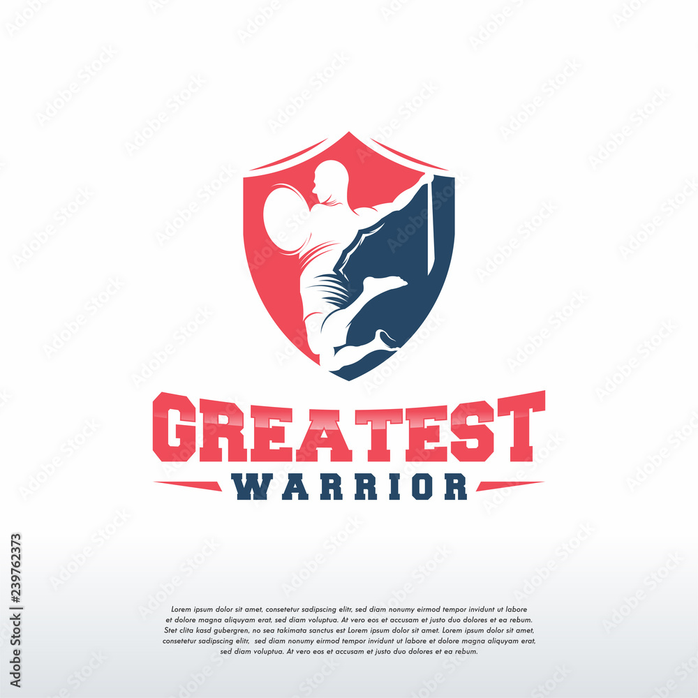 Sword Warrior Logo designs vector, Greatest Warrior logo template ...