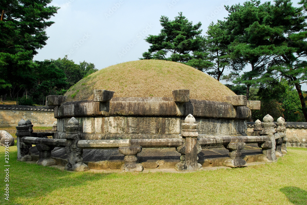 Taereung Royal Tombs of the Joseon Dynasty located in Seoul, Korea ...