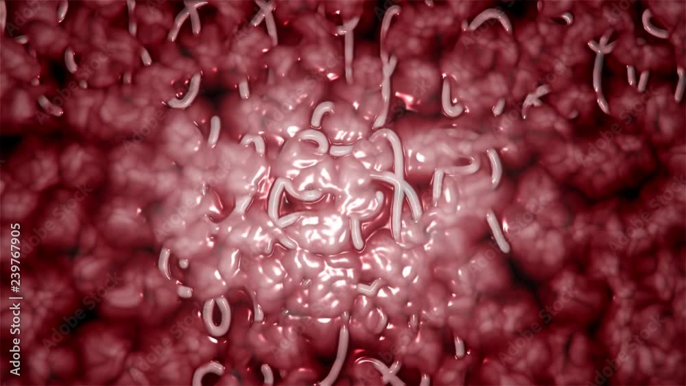 Vidéo Stock Happy new year 2021 4K Slime Germs pink & white Background ...