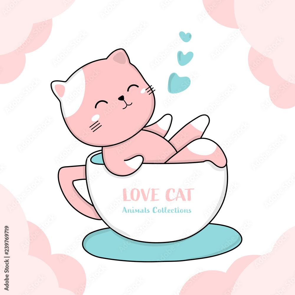 Cute Animals In Cups