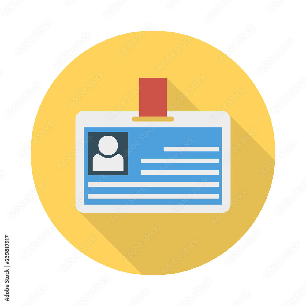 id badge card Stock Illustration | Adobe Stock