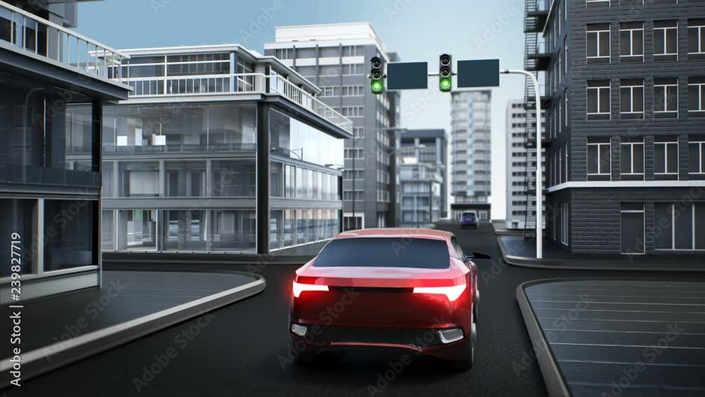 Autonomous IoT car connect traffic information control system, Internet ...