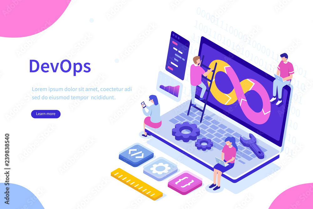 devops team Stock Vector | Adobe Stock