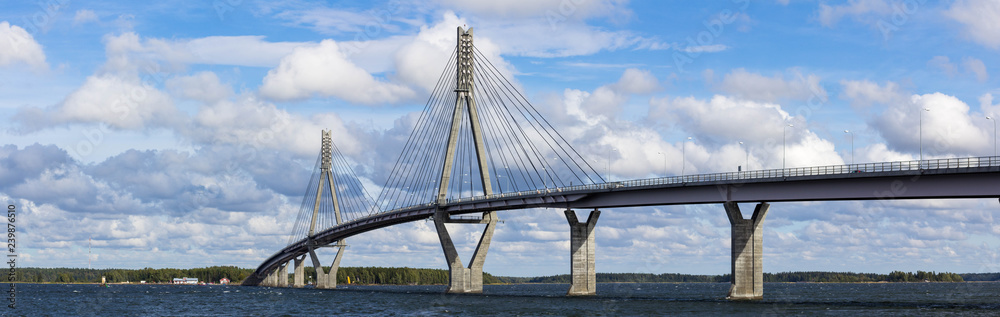 Panorama of Raippaluoto bridge in Finland Stock Photo | Adobe Stock