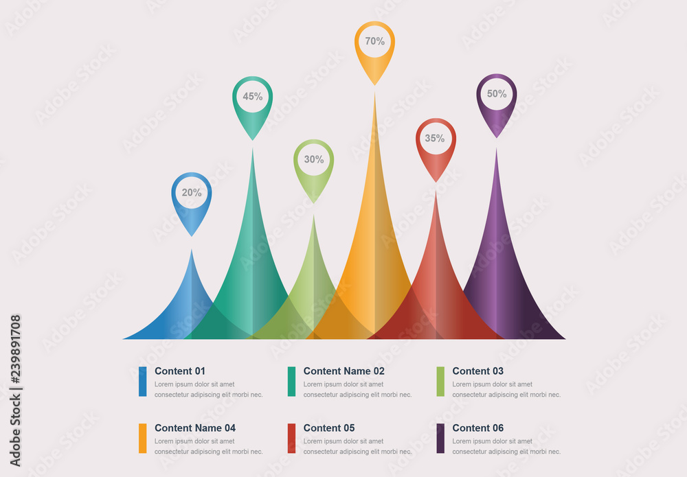 Mountain Droppers Infographic Layout Stock Template | Adobe Stock
