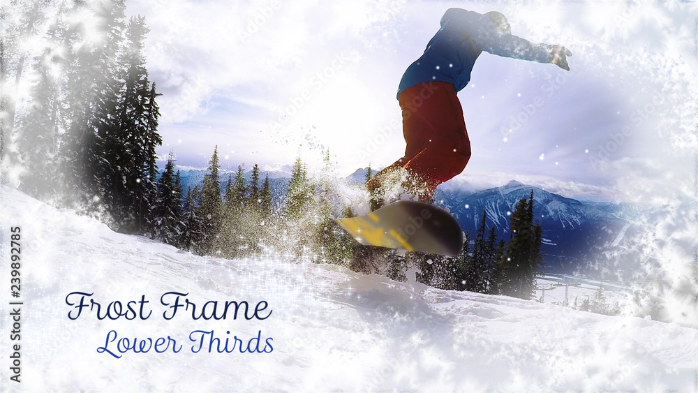 Frost Frame Lower Thirds Stock Template | Adobe Stock