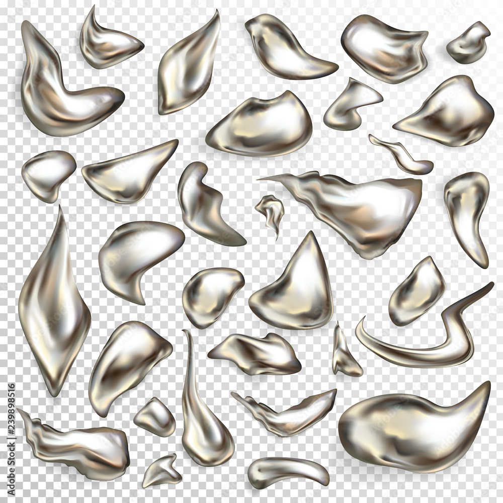 Shiny Silver Shapes