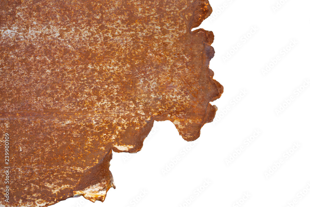 Sick Beautiful Surface Of Rusty Metal With Jagged Edges. Uneven Rust ...