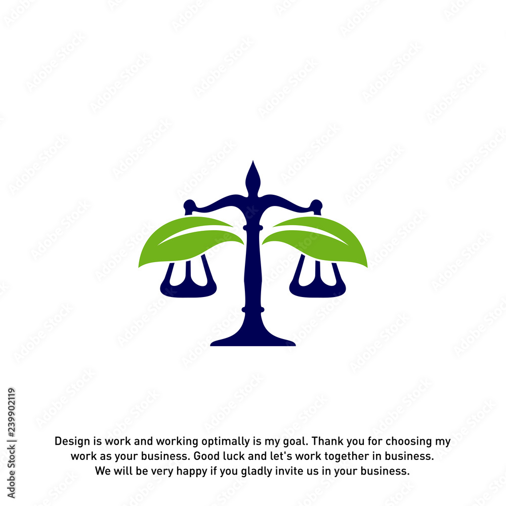 Nature Law Firm Logo design template. Green Scales logo concepts. Law ...