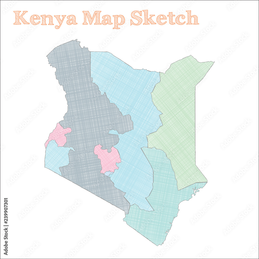 Photo & Art Print Kenya map, Eugene Ga