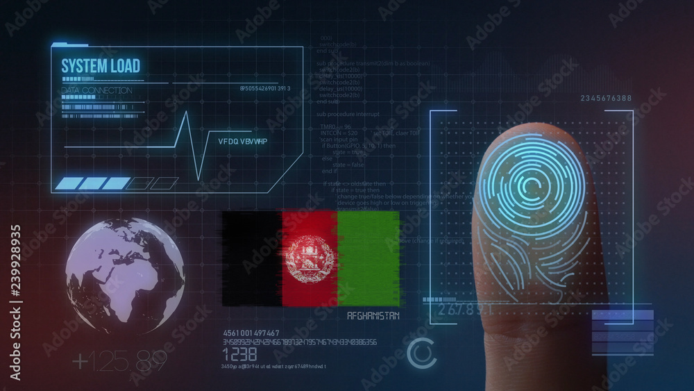 Finger Print Biometric Scanning Identification System Afghanistan