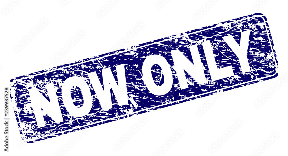 NOW ONLY stamp seal print with grunge texture. Seal shape is a rounded ...